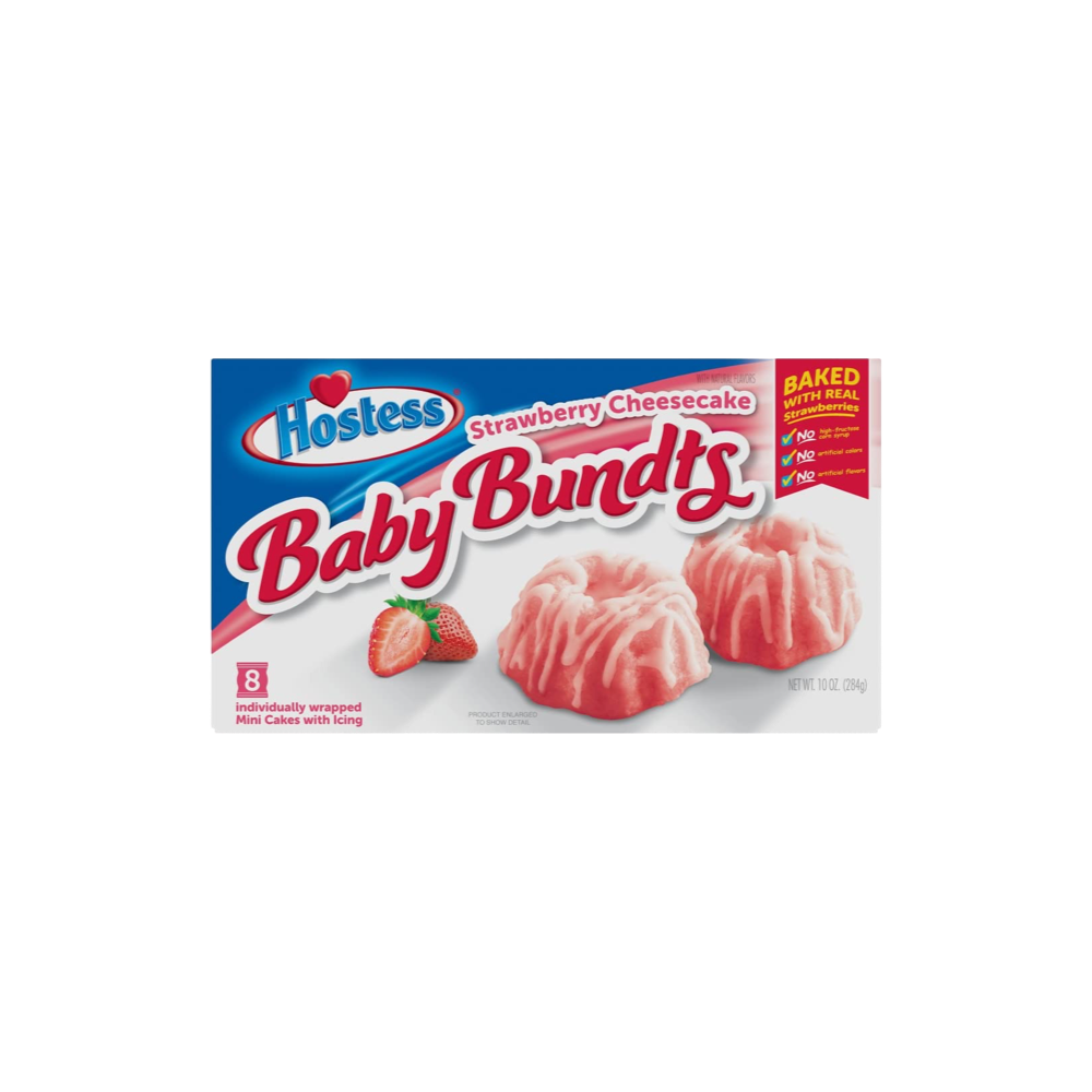 Hostess Baby Bundts Strawberry 6x284g - Hostess Baby Bundts Fraise ...